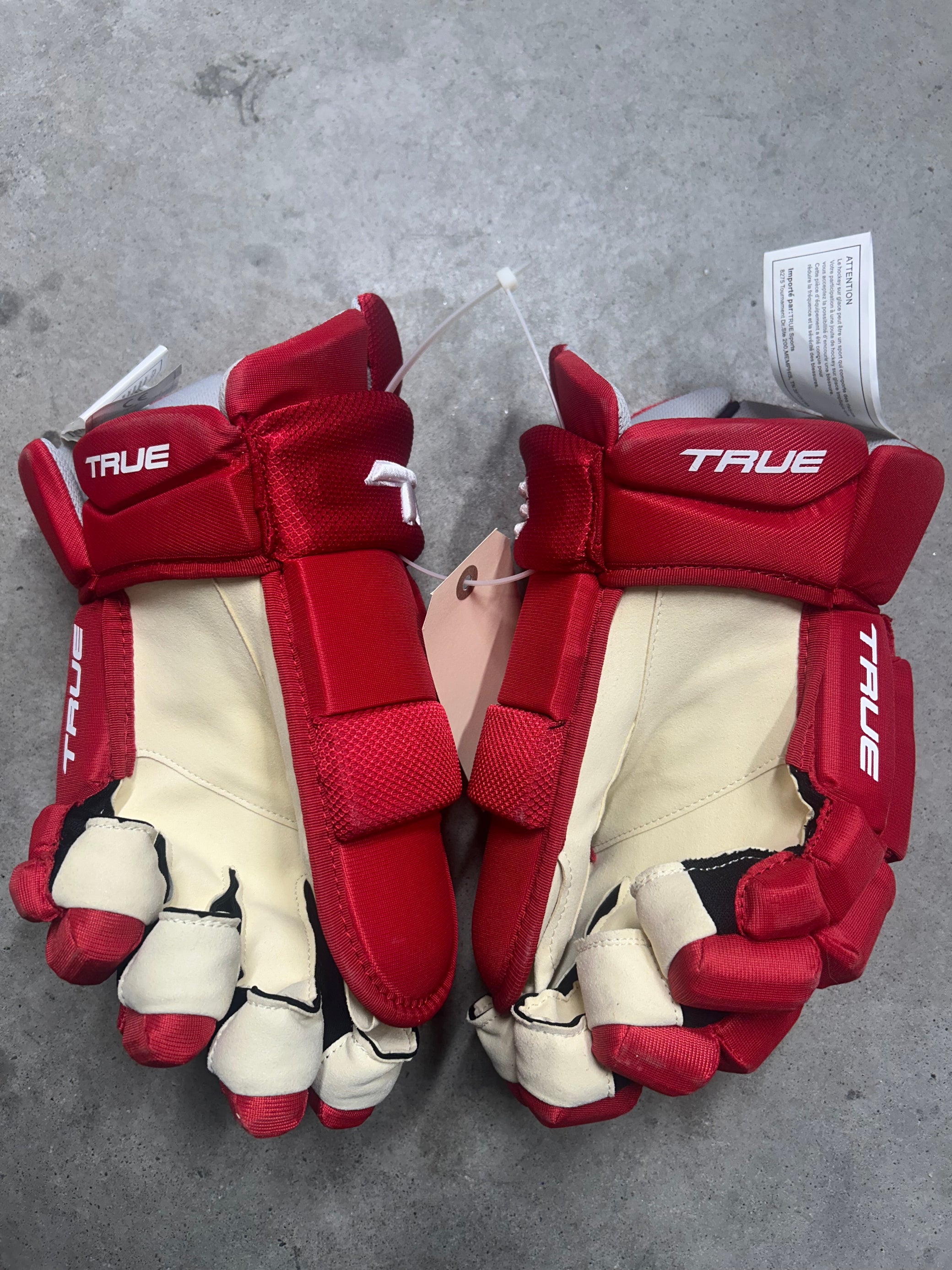 15” True Catalyst 9X Pro Stock Hockey Gloves Detroit Red Wings (New ...